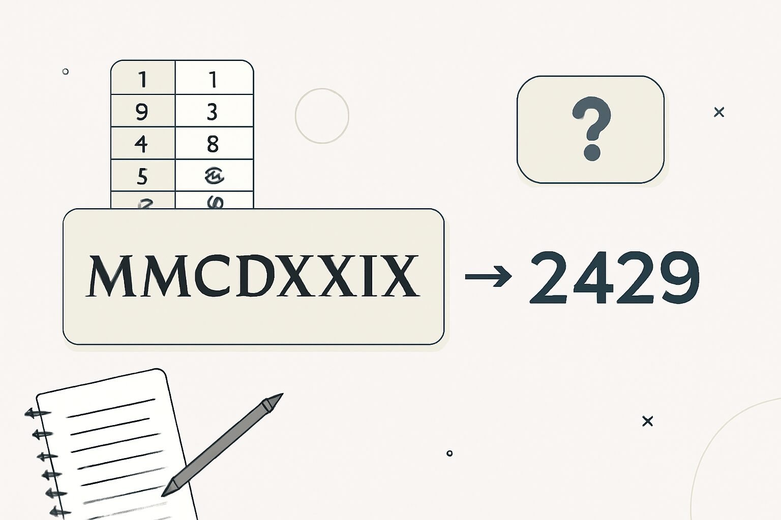 Roman Numerals: 2024