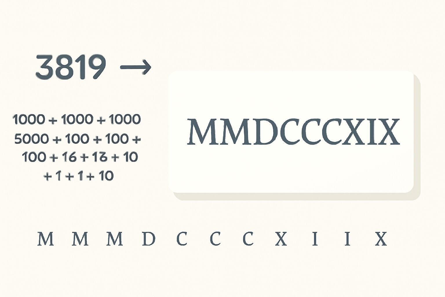 Roman Numerals: 2024